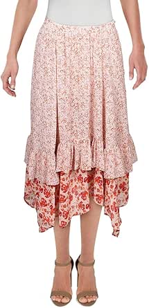 Free People Women's Zuma Drippy Ruffle Skirt, Size at Amazon Women’s ...