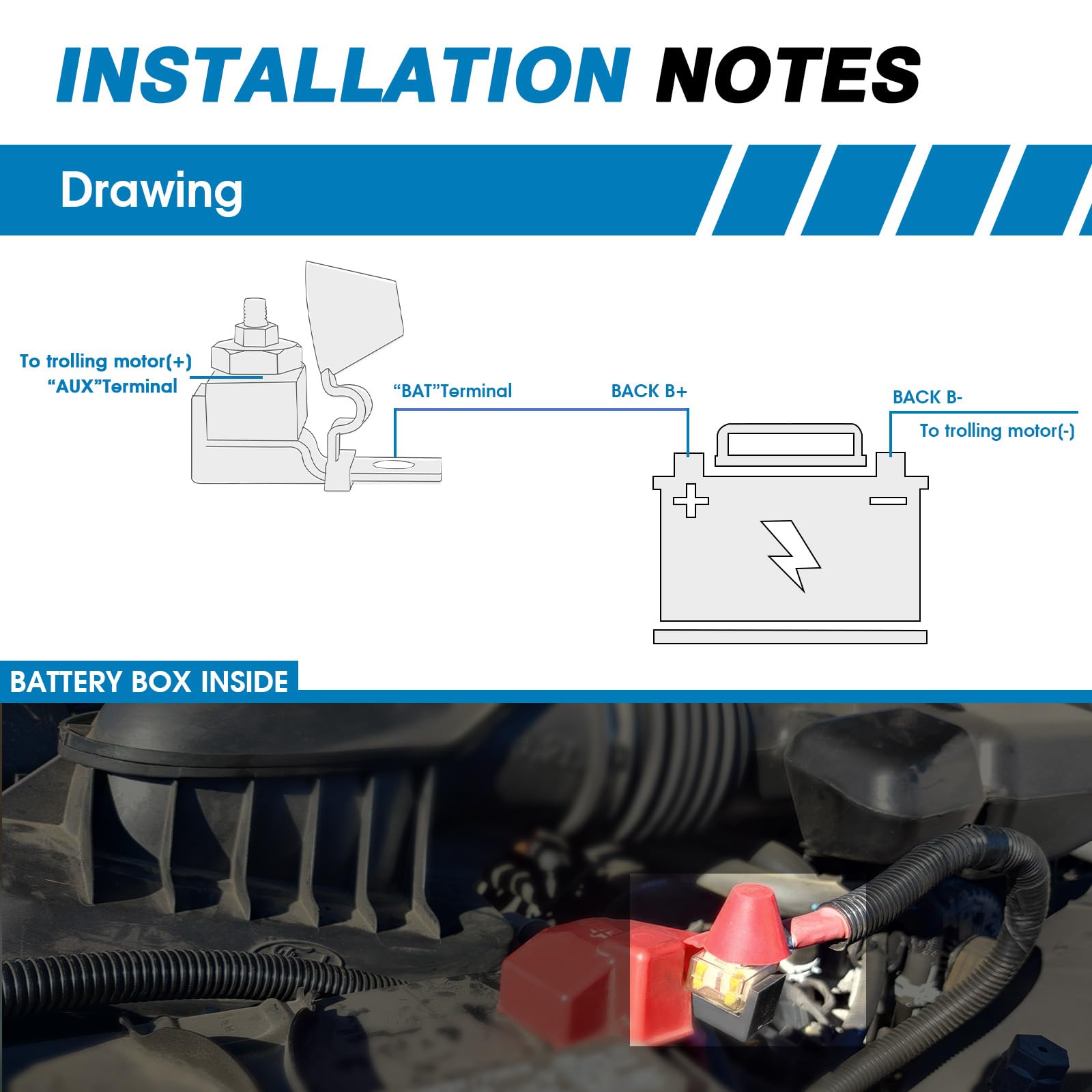 Snapklik.com : GLOSO HABF Battery Fuse For Multiple Batteries Ignition ...