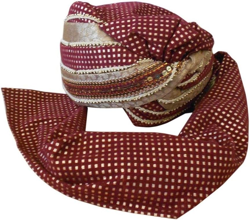 Kalra Creations Mens Royal Wedding Turban Handmade Safa Multi-Color Hat ...