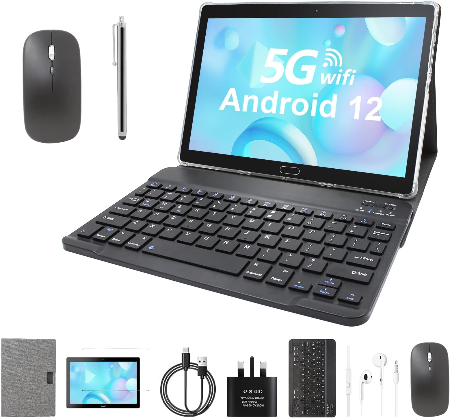 DUODUOGO Tablet 10 Zoll Android 11, Octa-Core, 4 GB RAM 64 GB ROM/TF ...