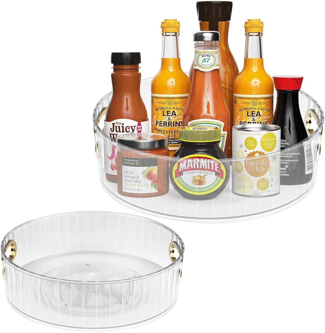 SKY-TOUCH Lazy Susan Turntable Organizer Rotates 360 Degrees, Spice ...