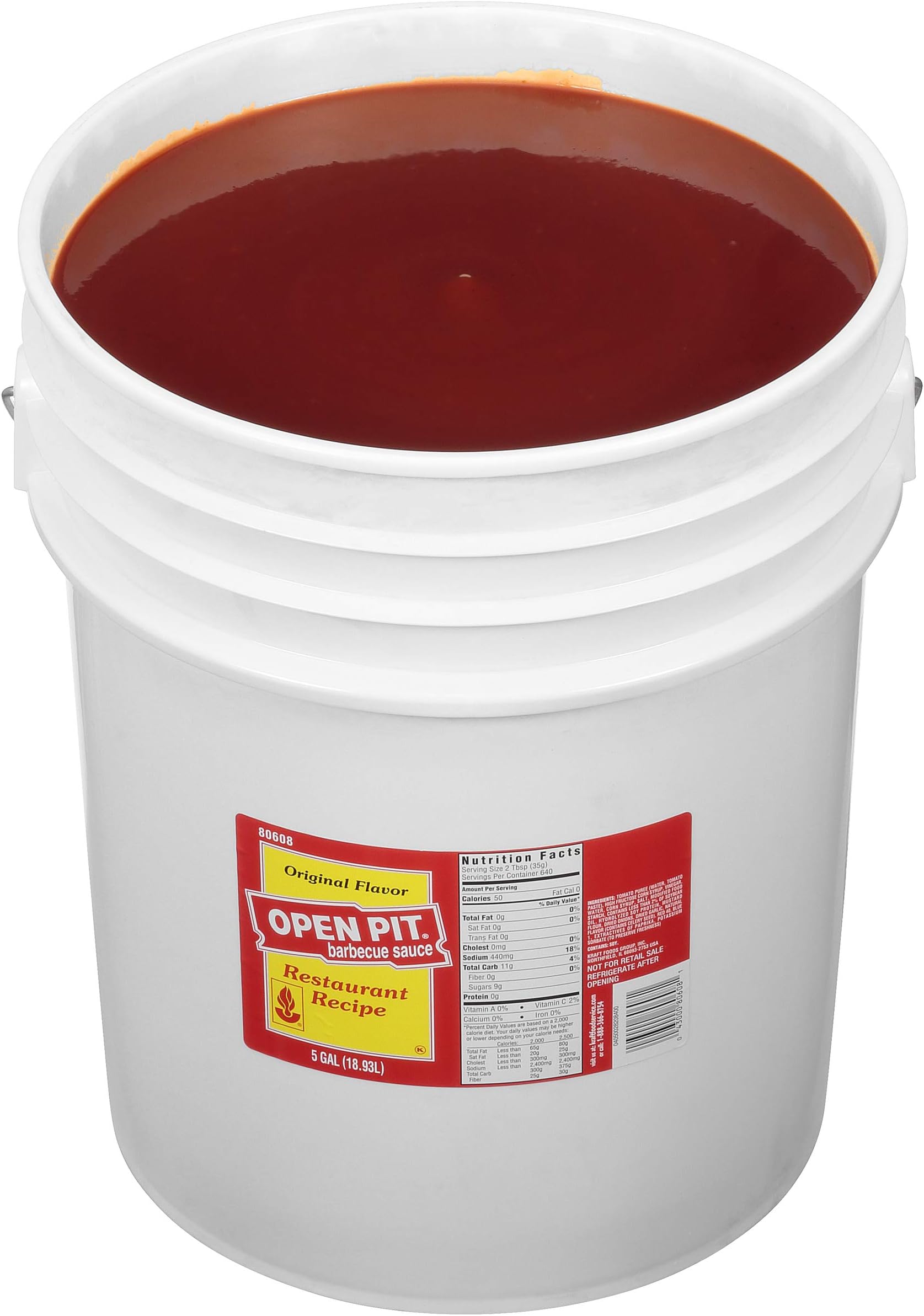 Amazon.com : Open Pit Original BBQ Sauce (5 Gal Pail) : Open Pit Bbq ...