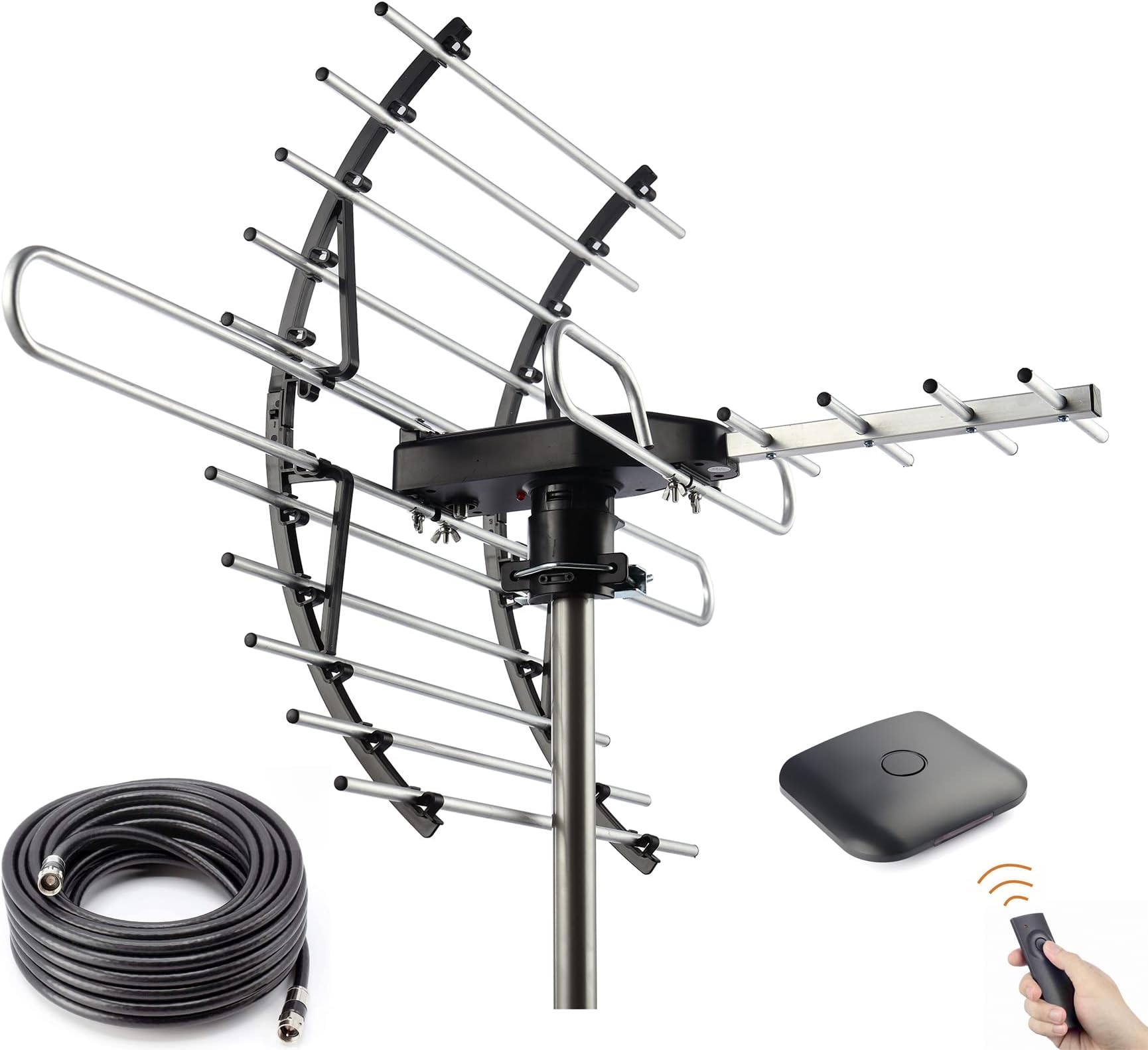 Amazon.com: CeKay Digital HD TV Antenna, Outdoor/Attic Antenna, 360 ...