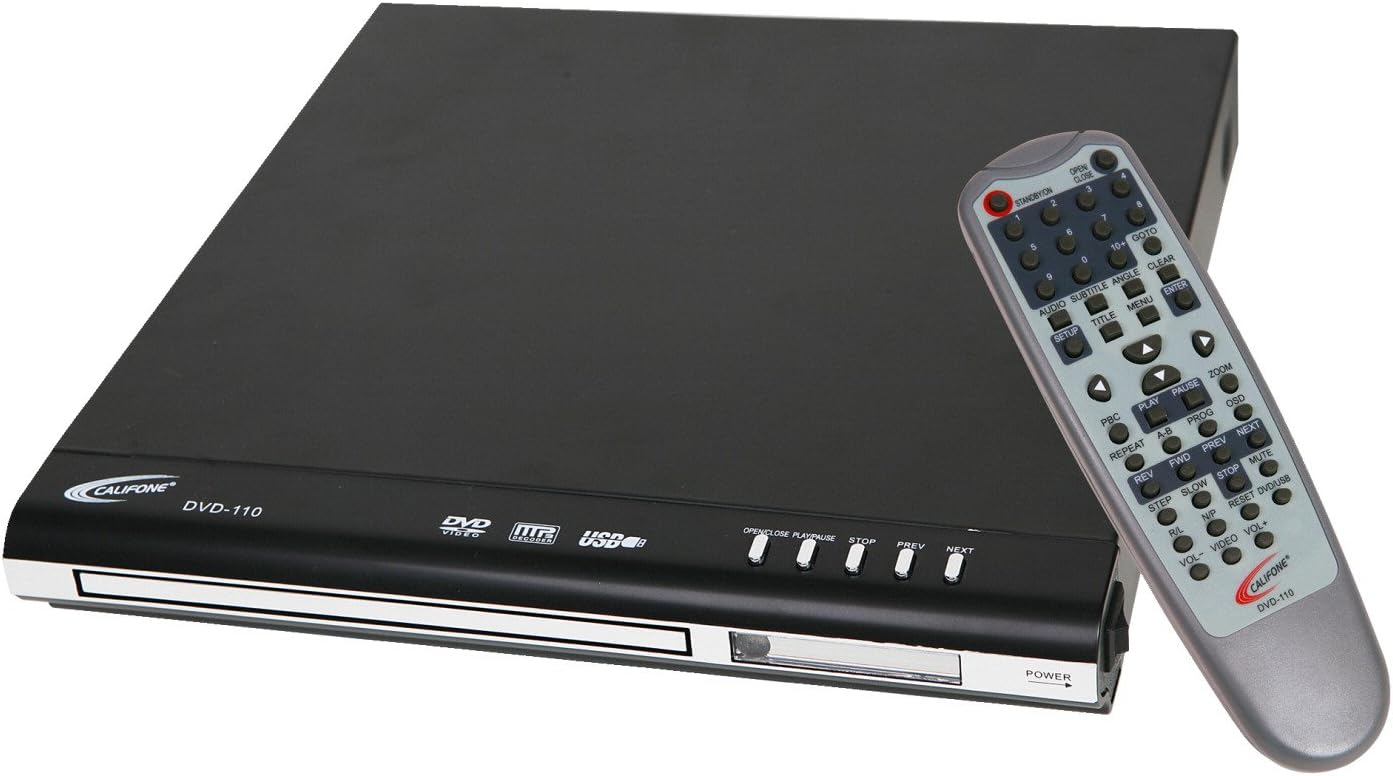 Amazon.com: Califone DVD110 Deluxe DVD Player, DVD Audio 5.1 and DTS ...