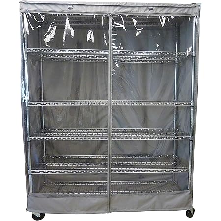 Amazon.com: Formosa Covers Storage Shelving Rack Cover with One See ...