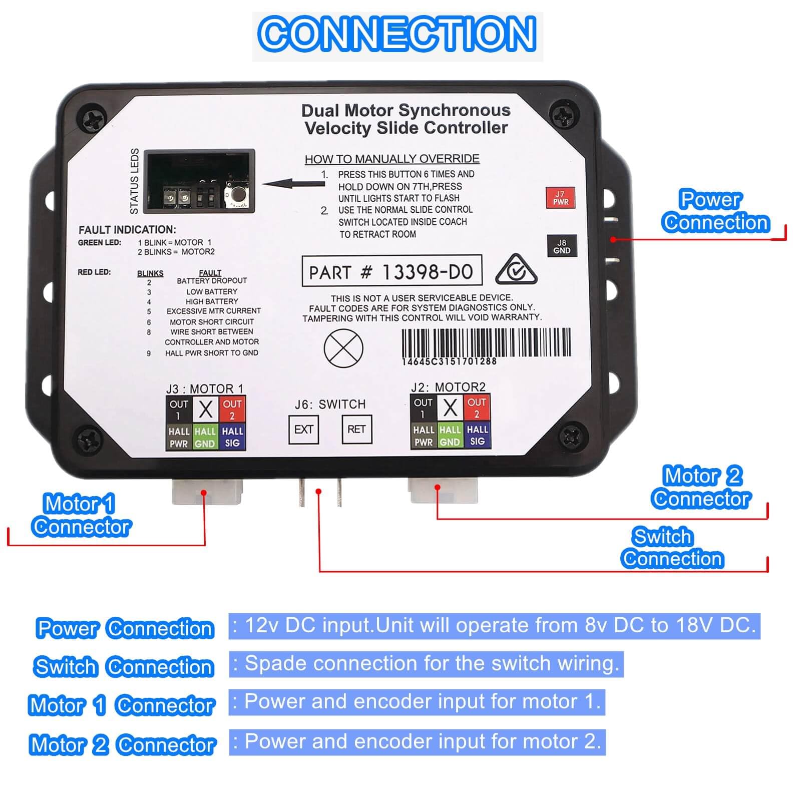 Lippert Slide Controller 2025 Upgraded 13398-DO Dual Synchronous ...