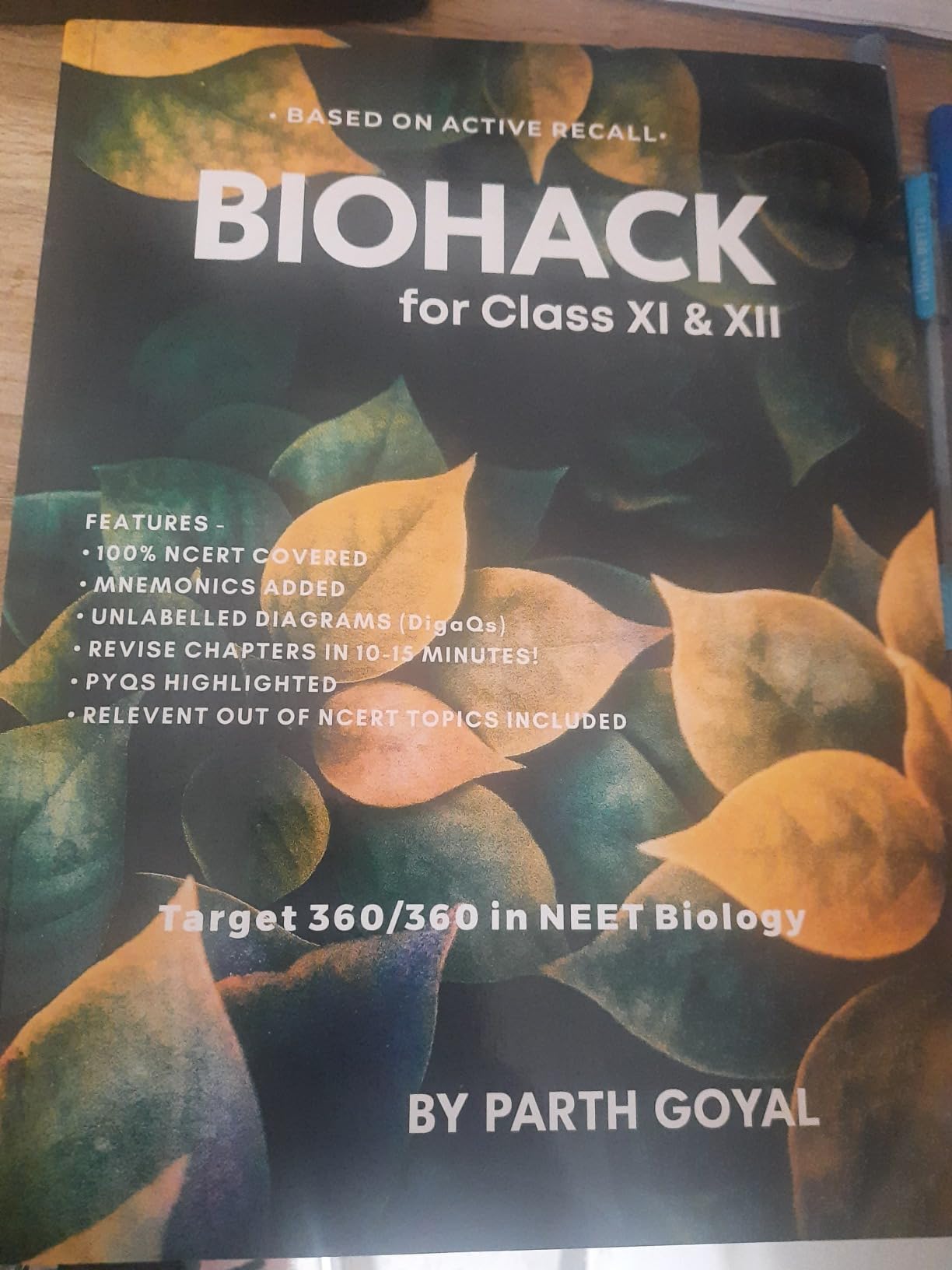 BIOHACK : For NEET UG : Class XI & XII Biology (Colored, English ...