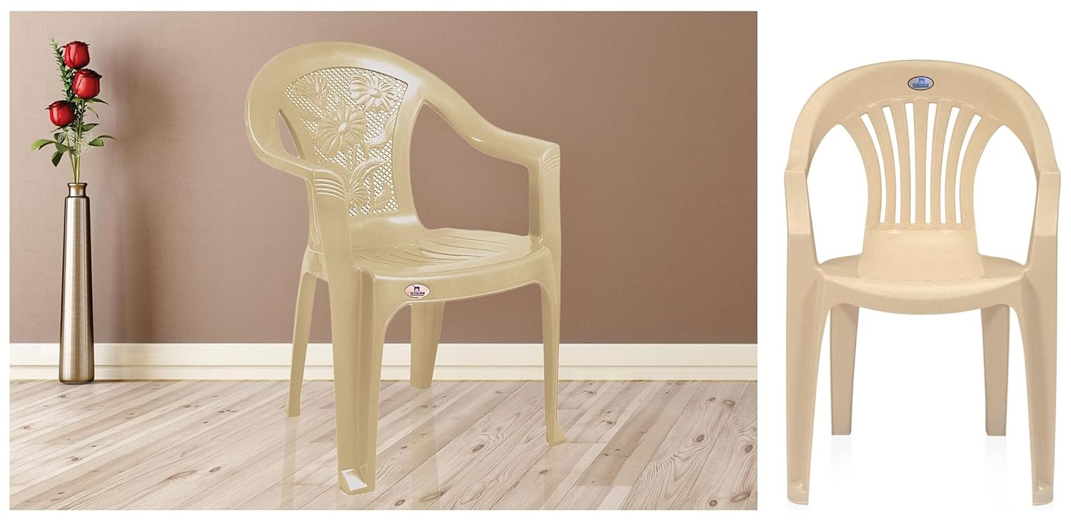 Nilkamal CHR2101 Plastic Mid Back with Arm Chair -Red CHR2060 Plastic ...