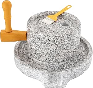 Amazon.com: Stone Grain Mill, Natural Granite Handmade Stone Mill ...