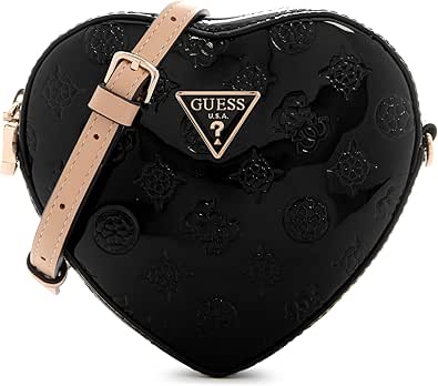 Amazon.com: GUESS Arnela Mini Heart Bag, logotipo negro, Negro (black Logo) : GUESS: Ropa ...