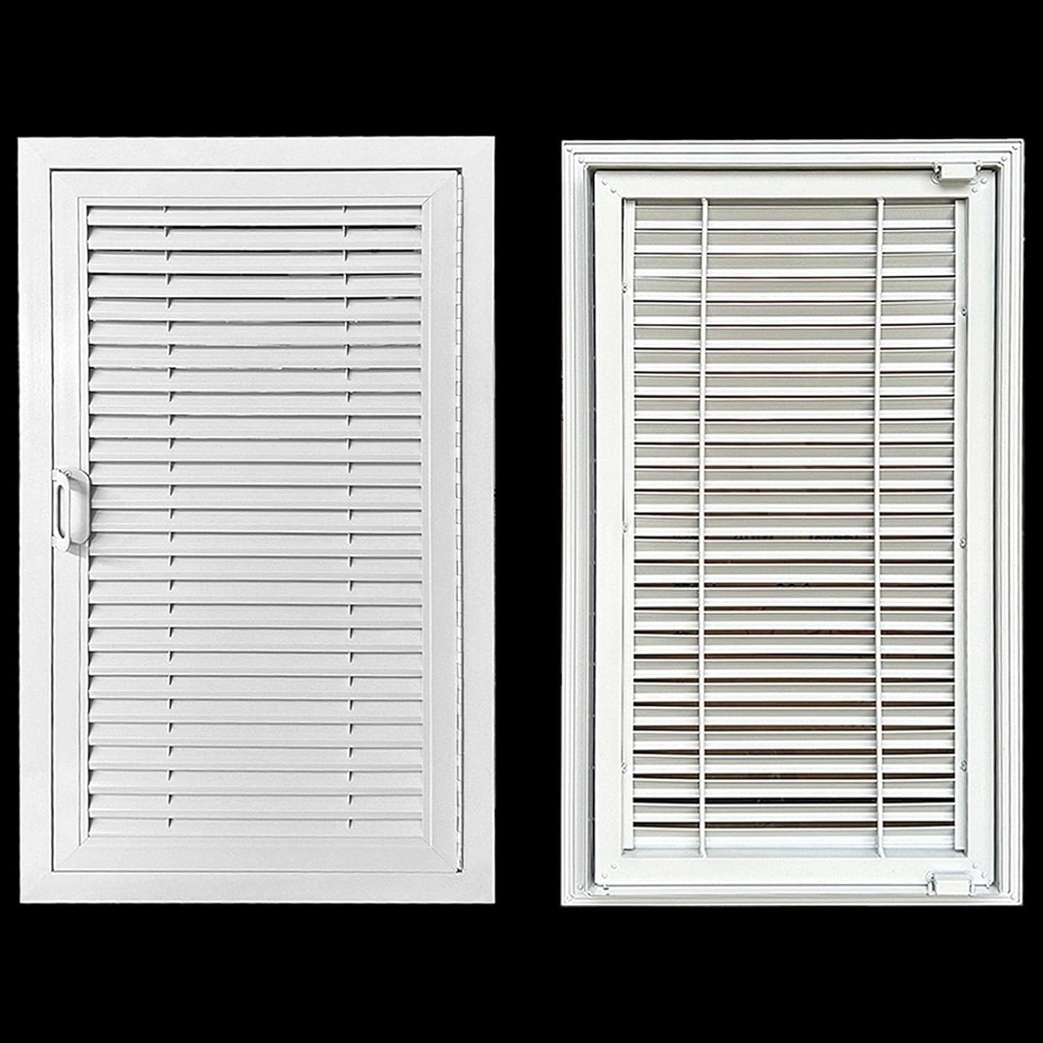 Innovz Vents Louvered Access Panel White, Aluminum Wall Access Door ...