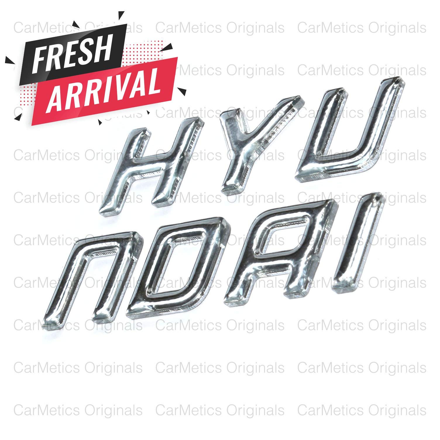 Buy CarMetics Hyundai 3D Logo Emblem Stickers for Hyundai Creta Venue ...