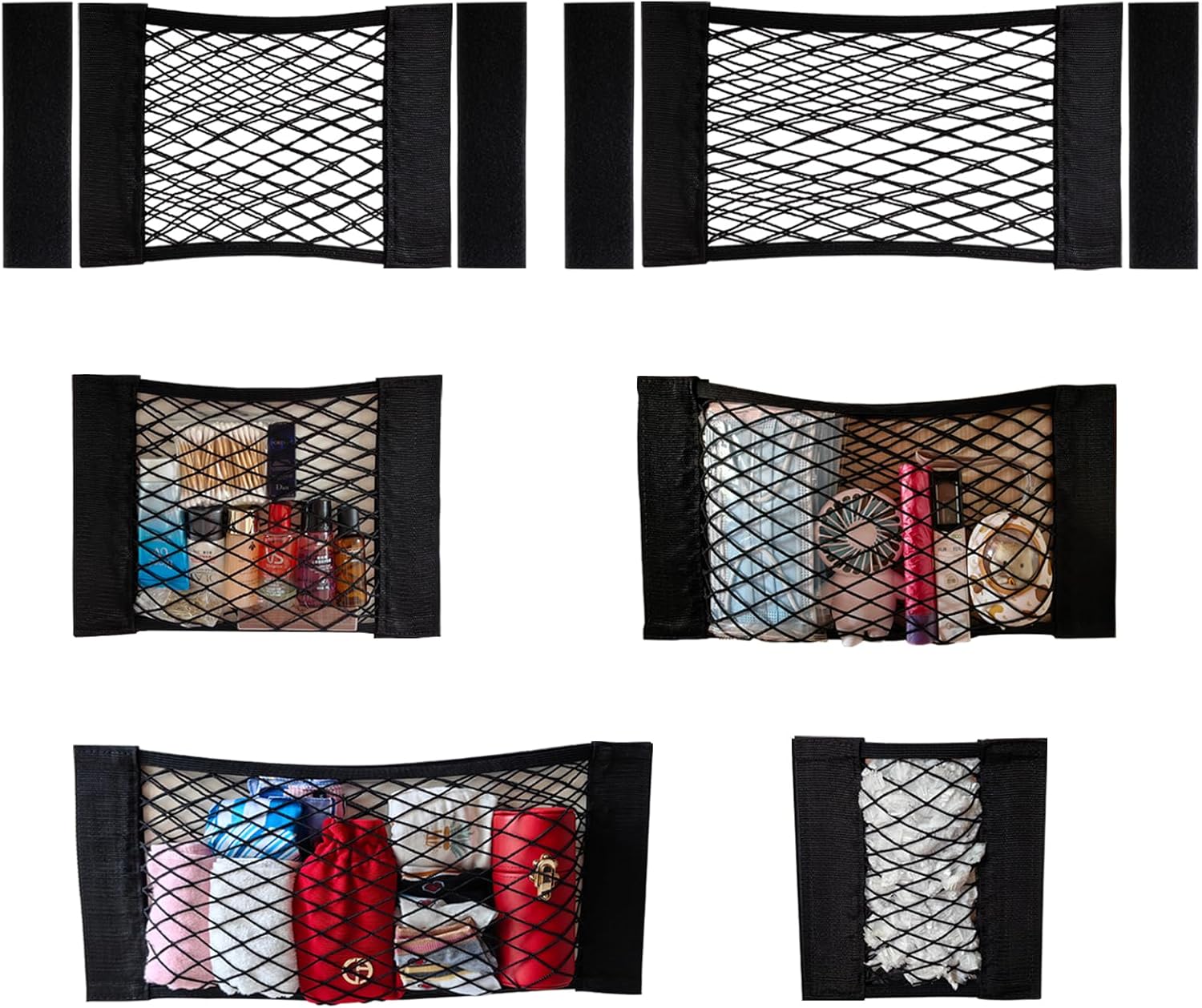 Amazon.com: XIWUMOER Red de Carga de Malla Organizador Elástico de ...