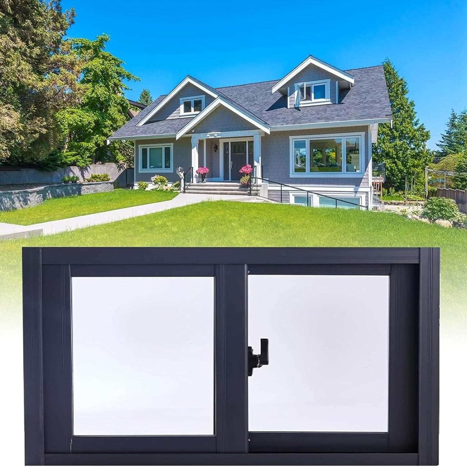 Easy Install Horizontal Sliding Window - Aluminum Frame, Easy to Slide ...