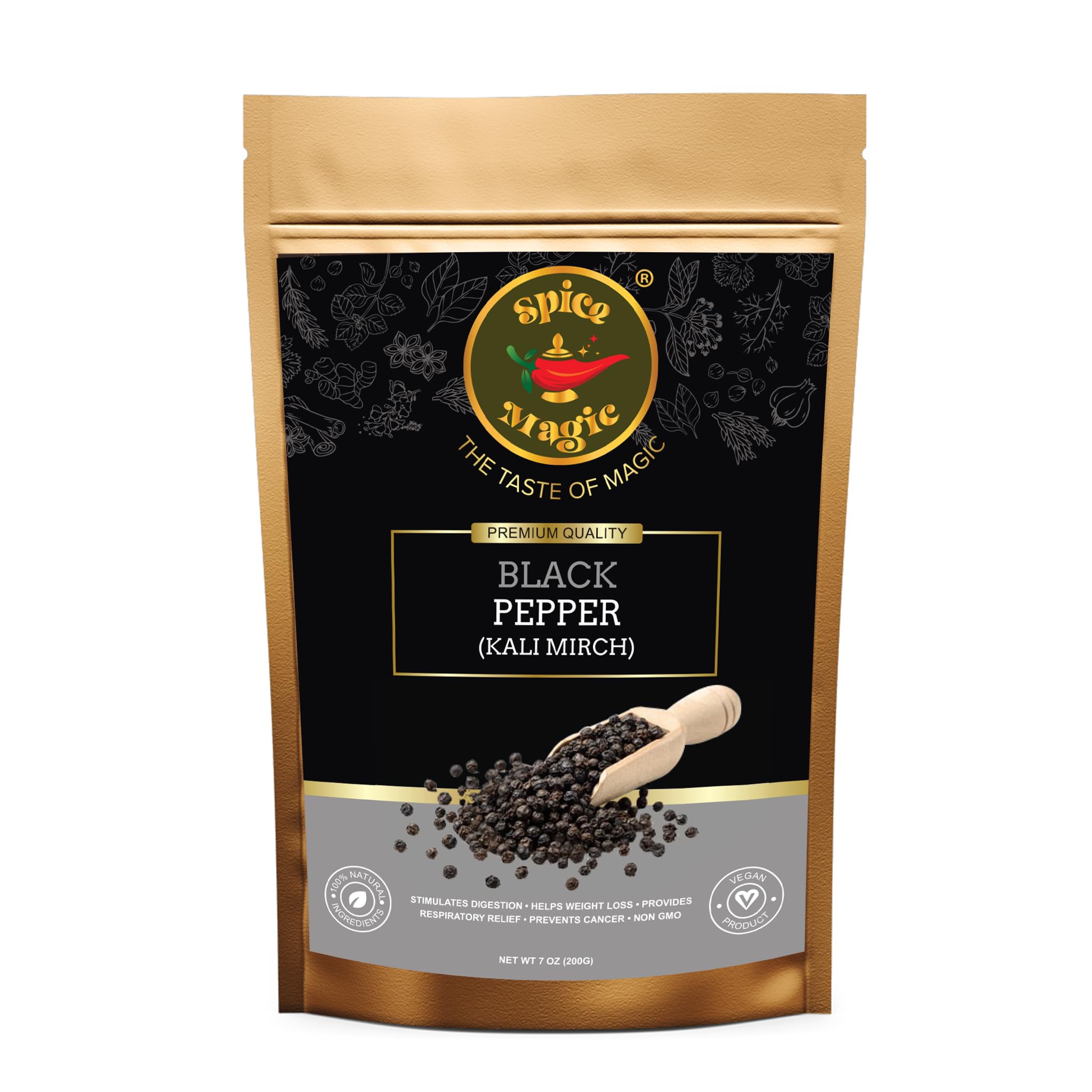 Amazon.com : Spice Magic Whole Black Peppercorns - Premium Quality, Fresh & Bold Flavor, Non-GMO ...