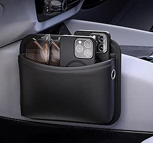 Amazon.com: Warmword Leather Car Side Pocket Organizer, Cell Phone ...