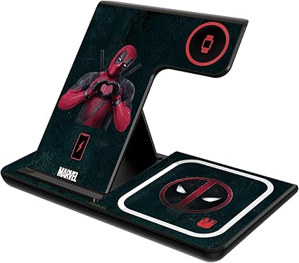 Amazon.com: Marvel Deadpool Badge 15-Watt 3 in 1 Charging Station ...