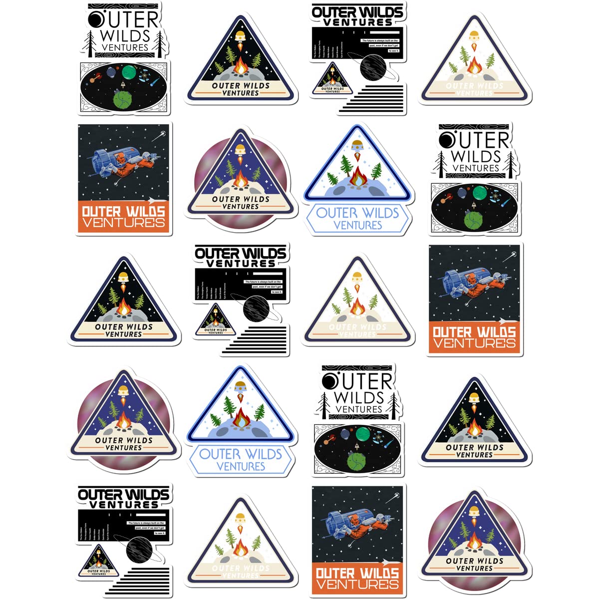 Amazon.com: Stickers Pack 20 Pcs Outer Aesthetic Wilds Waterproof ...