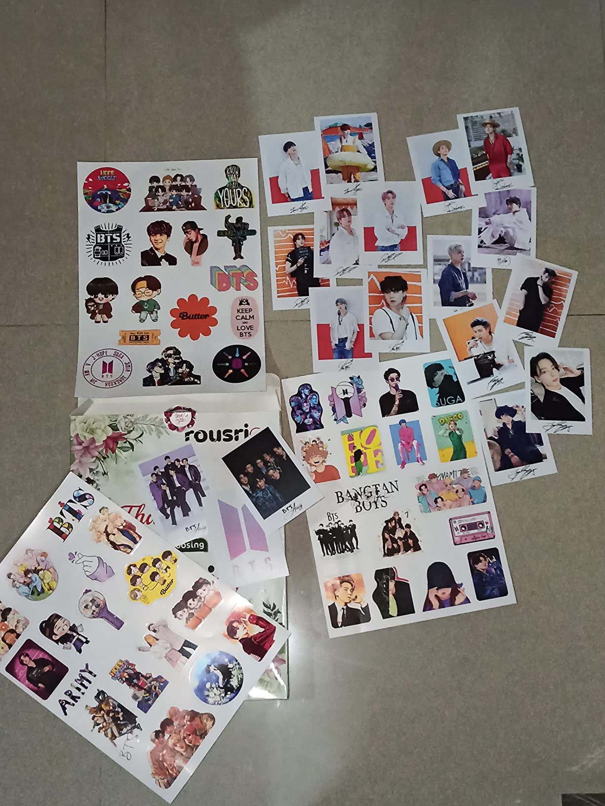 Rousrie Bts Stickers (Pack Of 50) For Journal Supplies, Scrapbooking ...