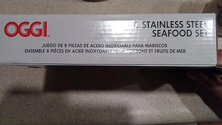 Amazon.com: Oggi 8-Piece Stainless Steel Seafood Set: Seafood Tools ...