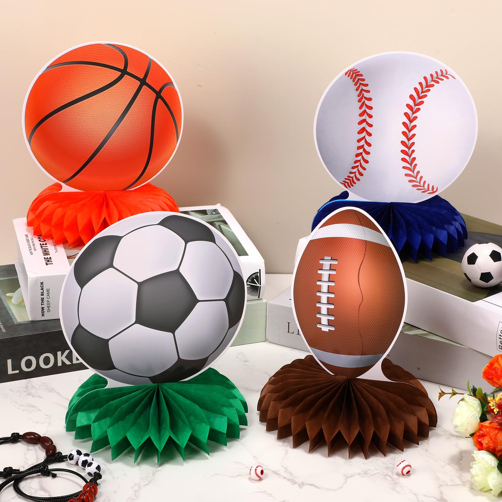 Snapklik.com : 12pcs Sports Themed Birthday Party Decorations Sports ...