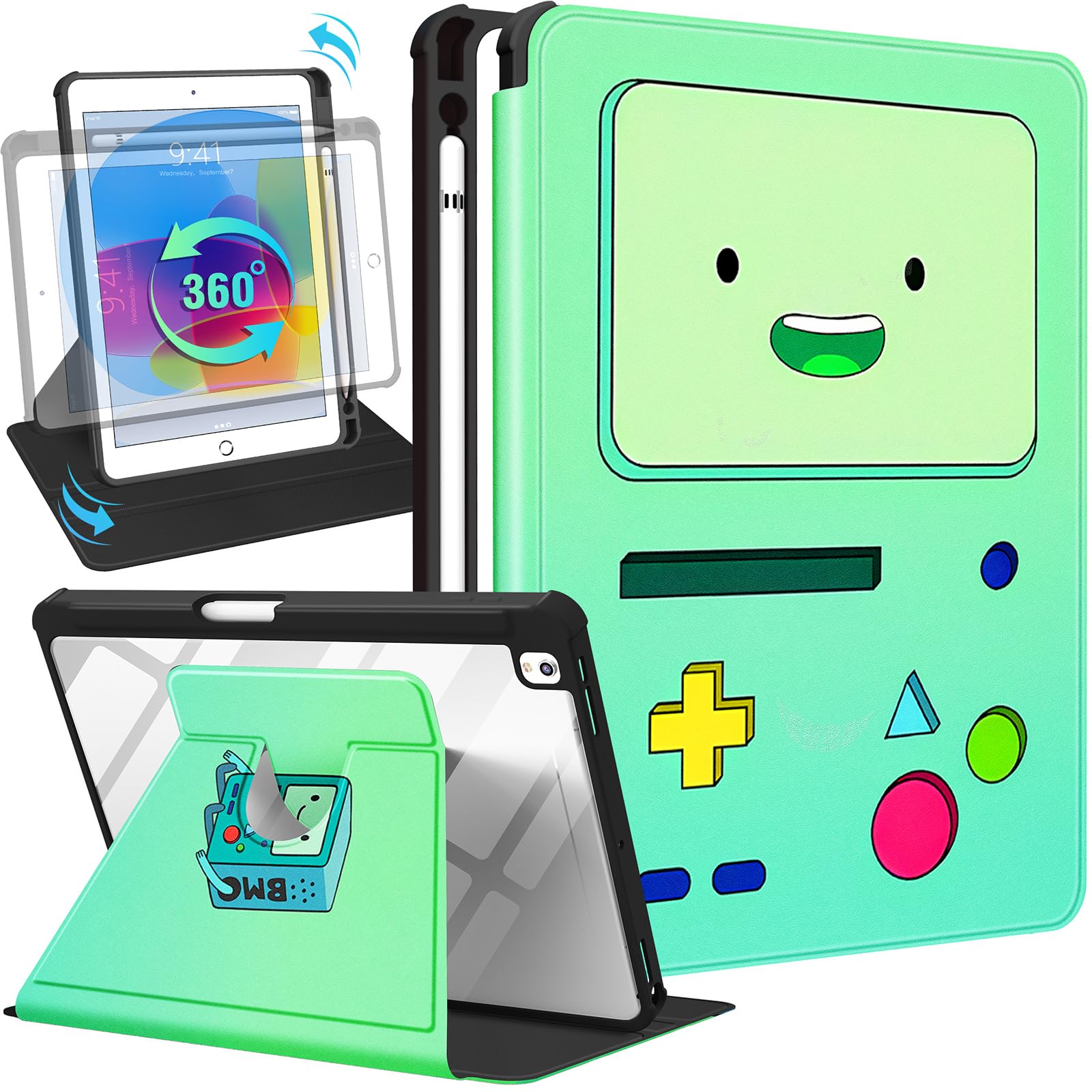 Amazon.com: Besoar for iPad 9th/8th/7th Generation 10.2 inch Case Cute ...