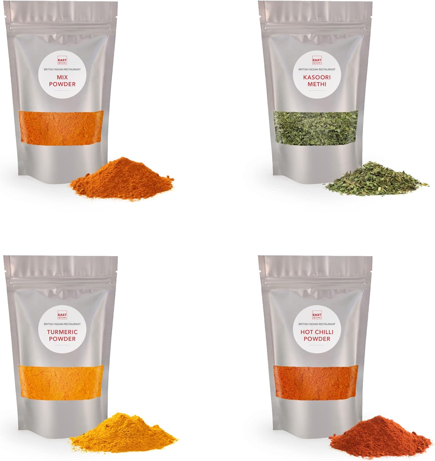 4 BIR Spices Starter Bundle | BIR Mix Powder, Turmeric Powder, Hot ...