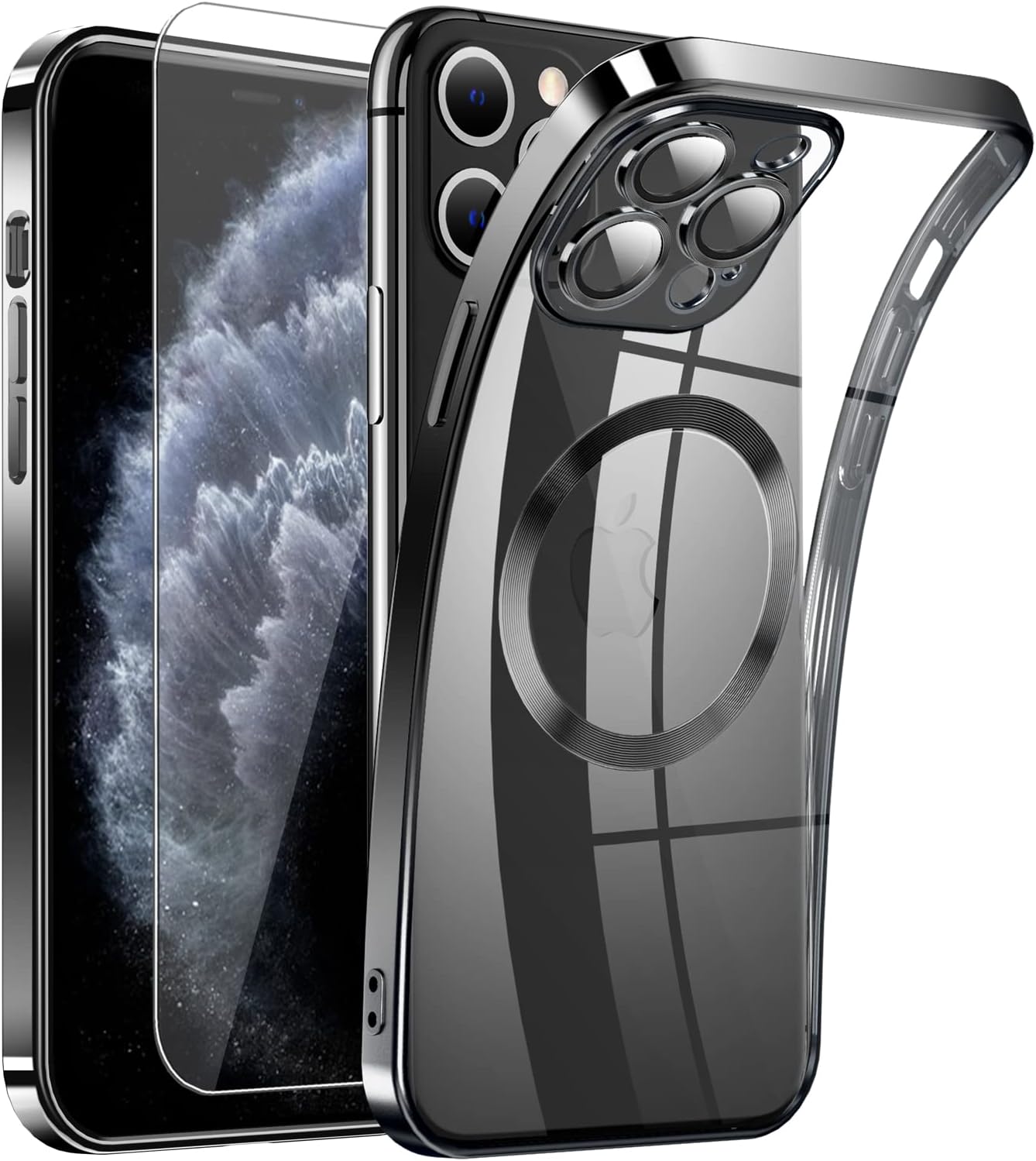 Amazon.com: DOSNTO Magnetic Clear for iPhone 11 Pro Max Case with ...