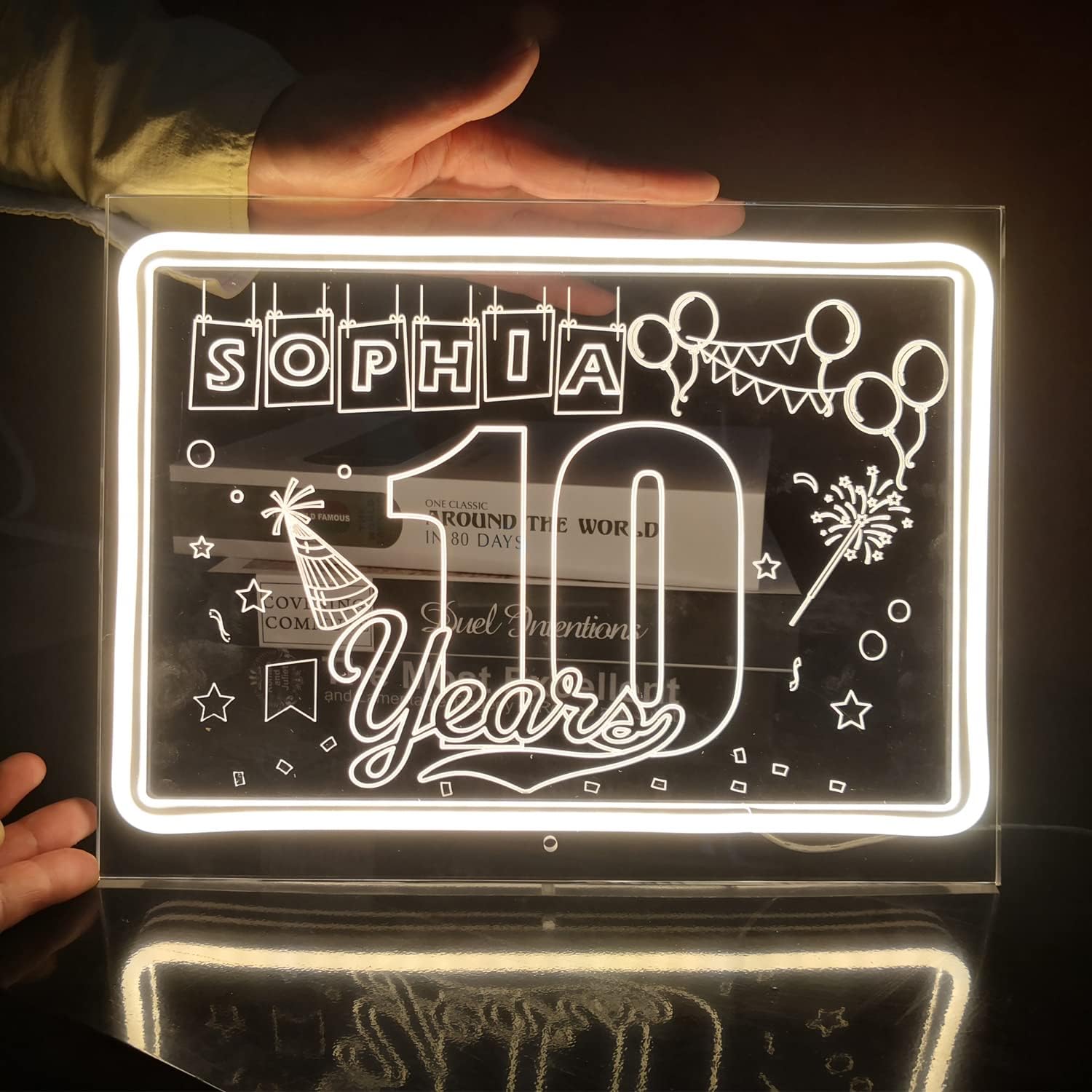 Amazon.com : Custom Happy Birthday LED Sign, Personalized Happy ...