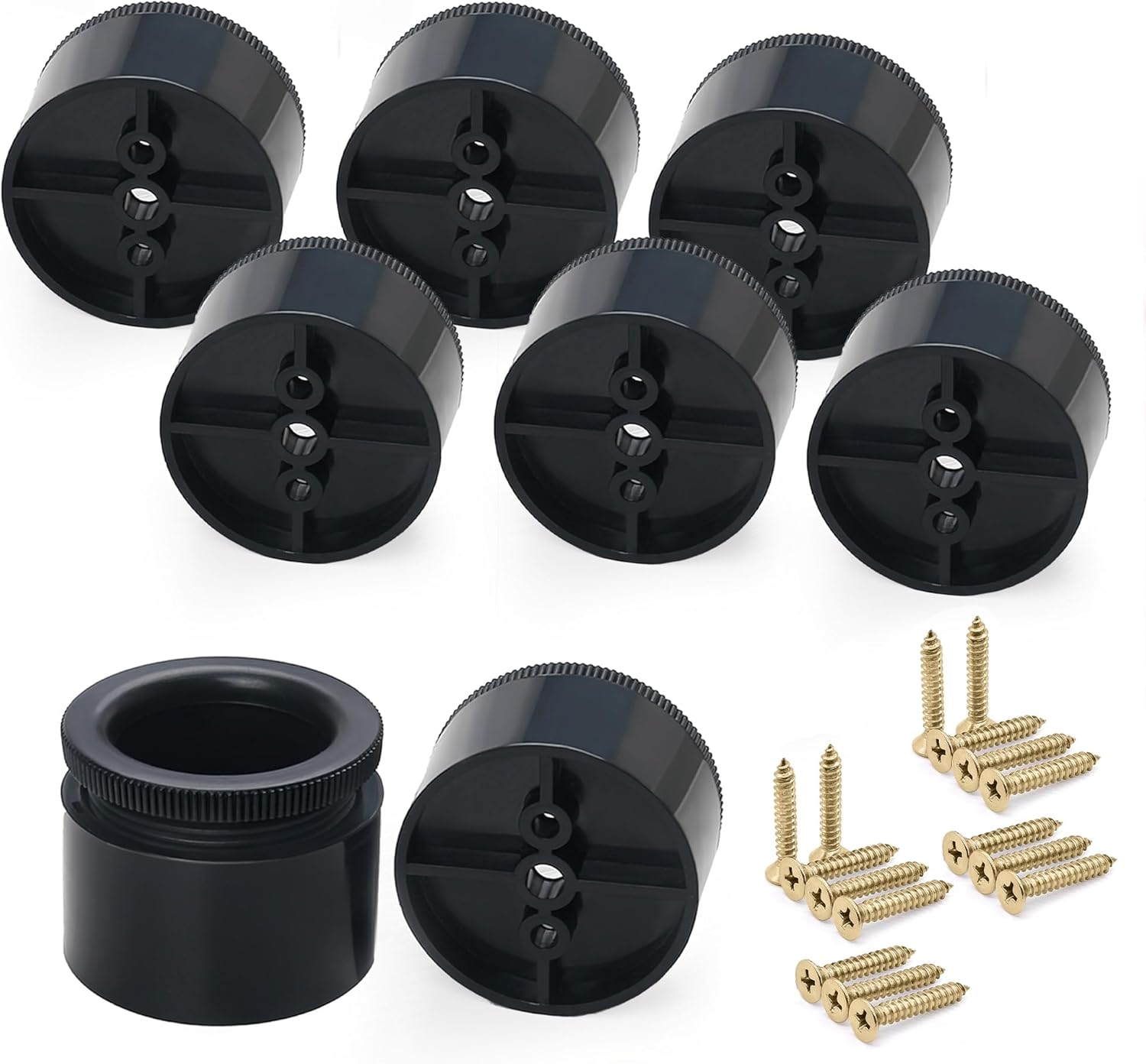Amazon.com: NEWBYTEK 8 Pcs 1.2 inch Adjustable Plastic Short Furniture ...