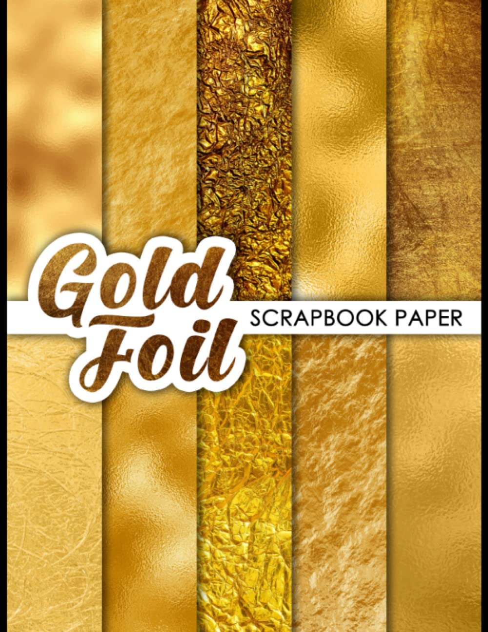 Gold Foil Scrapbook Paper: 20 Double Sided Sheets 8.5 x 11 for ...