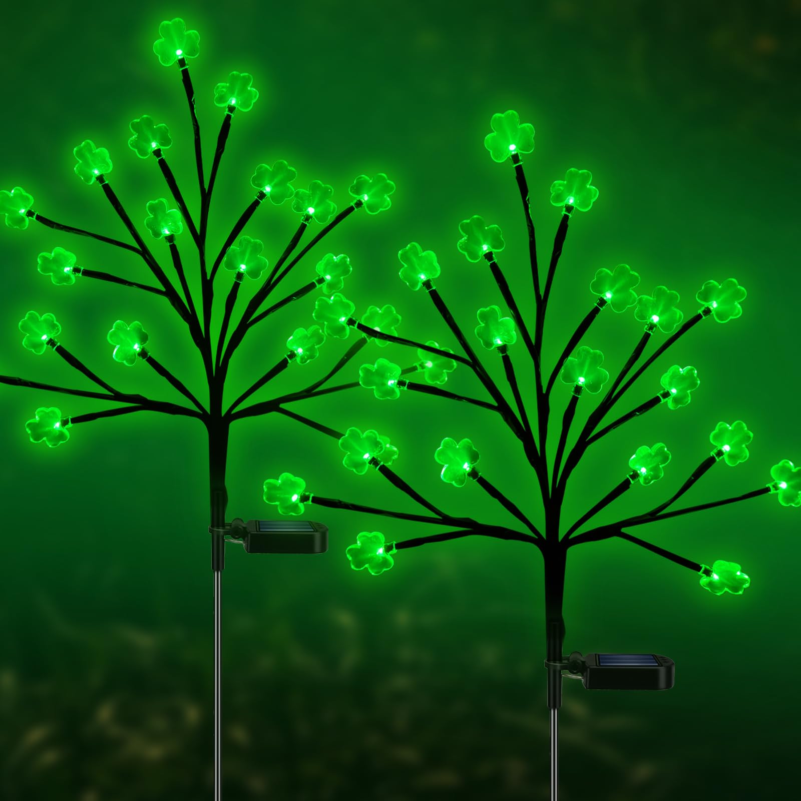 Amazon.com : ReyeeInc St Patricks Day Solar Lights Outdoor, Waterproof ...