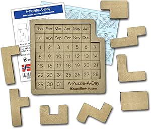 Amazon.com: DragonFjord A-Puzzle-A-Day: The Original Daily Calendar Puzzle with 365+ Challenges ...