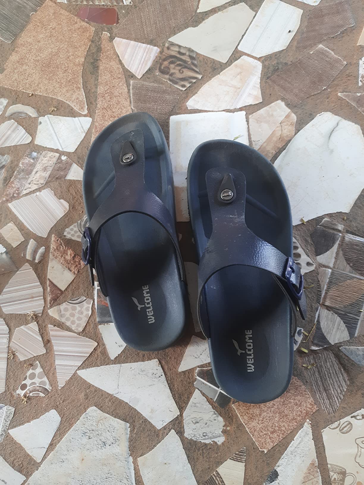 Buy WELCOME Men's Sliders, Navy, SLIDERS, 10 at Amazon.in
