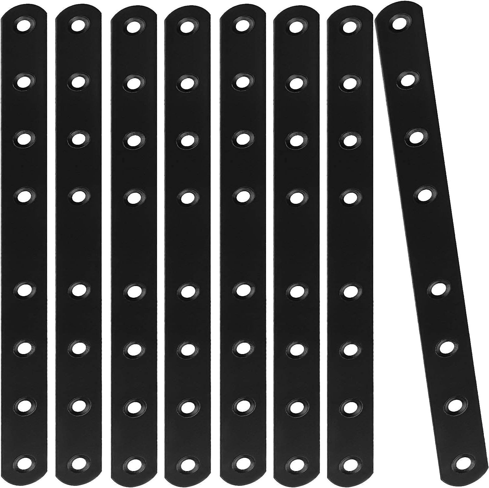 Amazon.com: 12Pack Straight Brackets Black,10Inch 250MM Mending Plate ...