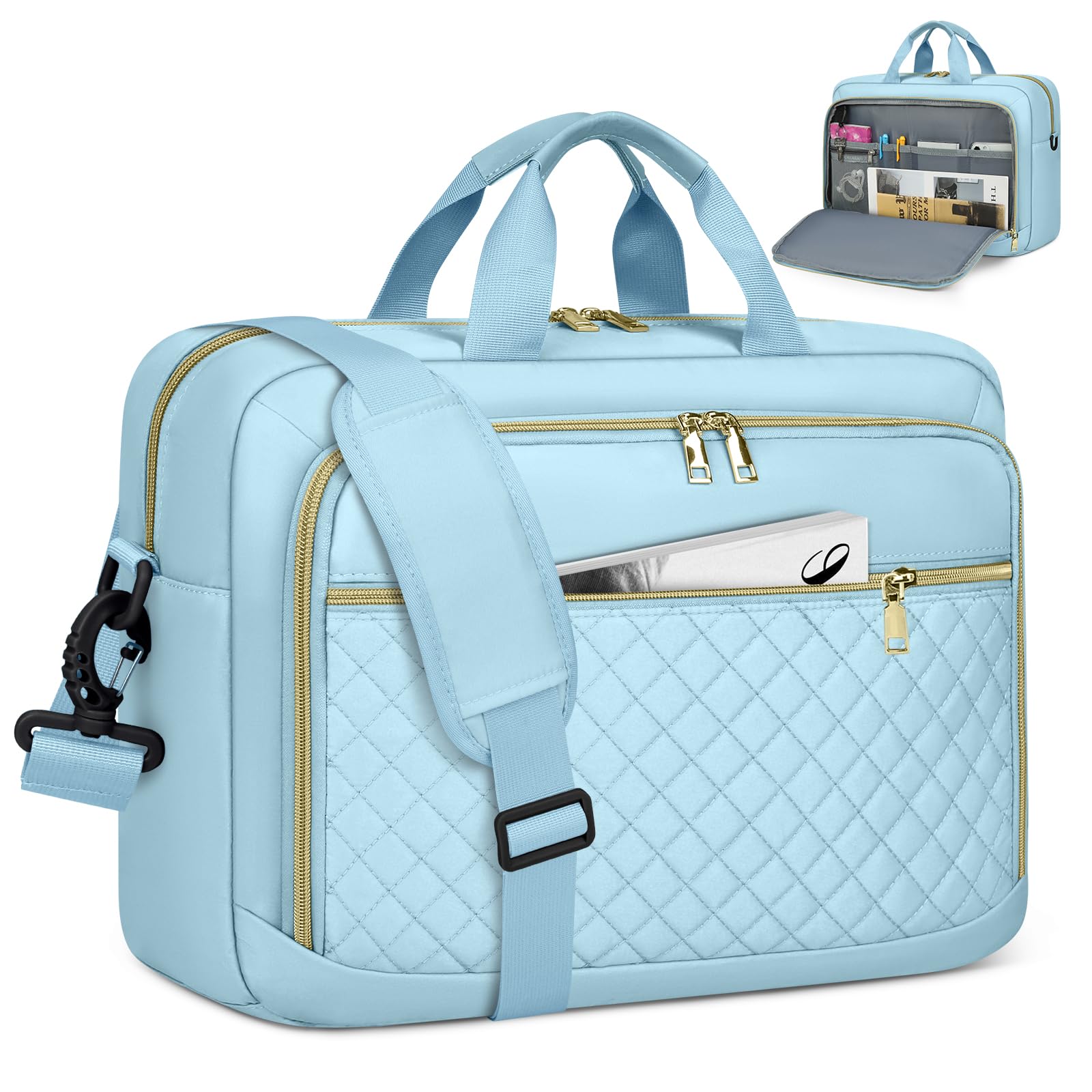 Amazon.com: NEWHEY Laptop Bag 17.3 Inch Laptop Briefcase for Women Men ...