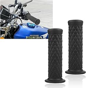 Amazon.com: 2PCS Motorcycle Grips,Anti-Slip Rubber Motorcycle Handlebar ...