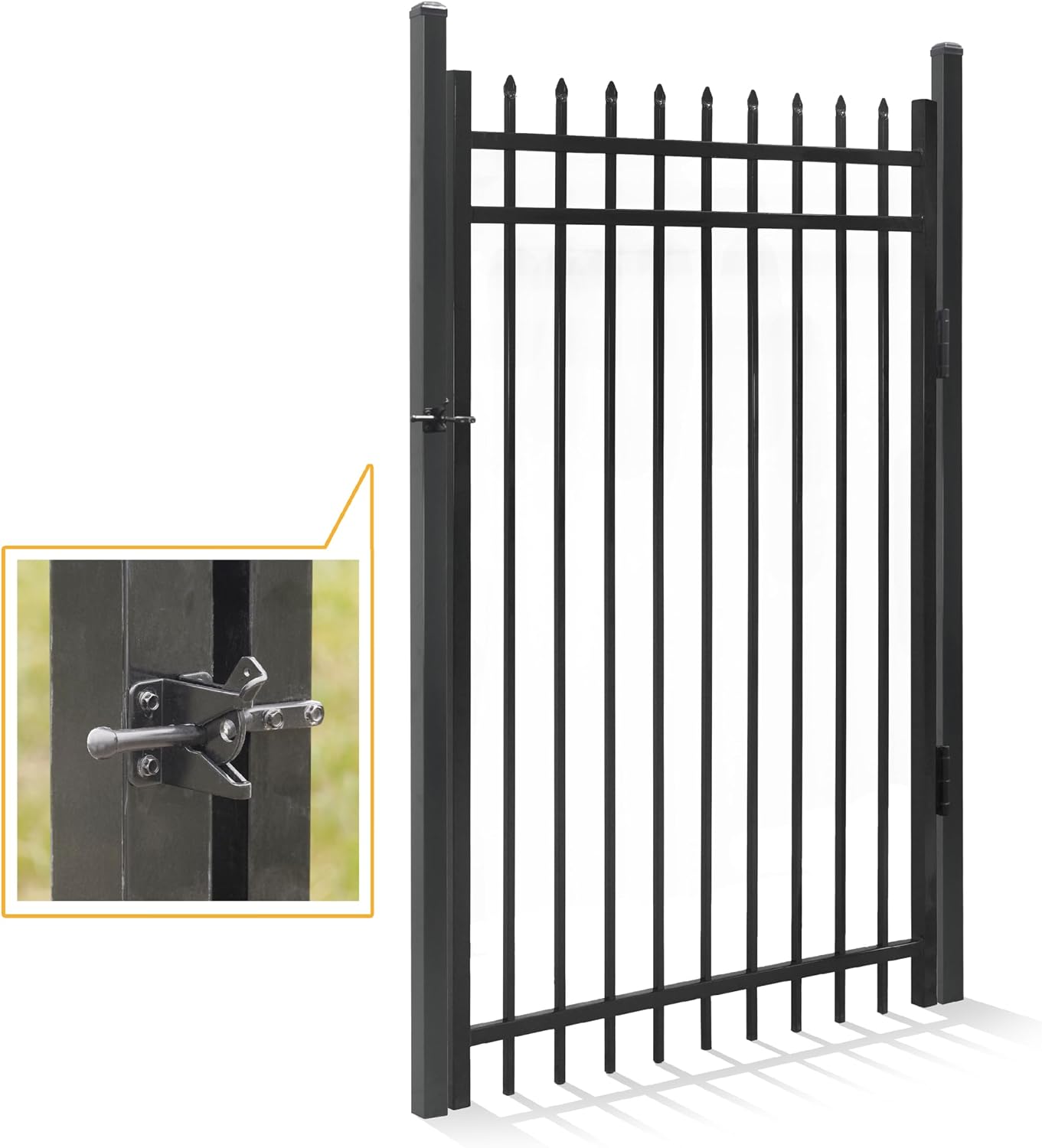 Amazon.com : Fencer Wire Heavy Duty Pinnacle Fence Gate, 6FT Height x ...