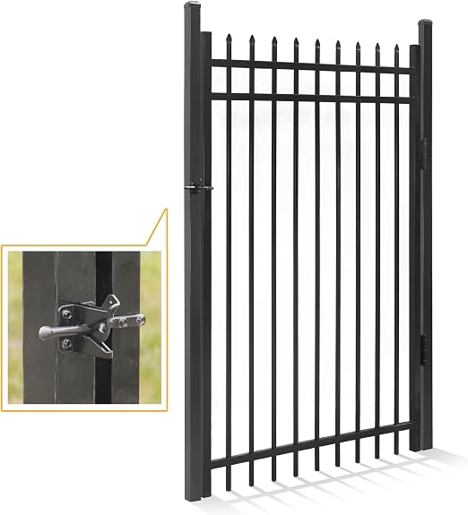 Amazon.com : Fencer Wire Heavy Duty Pinnacle Fence Gate, 6FT Height x ...
