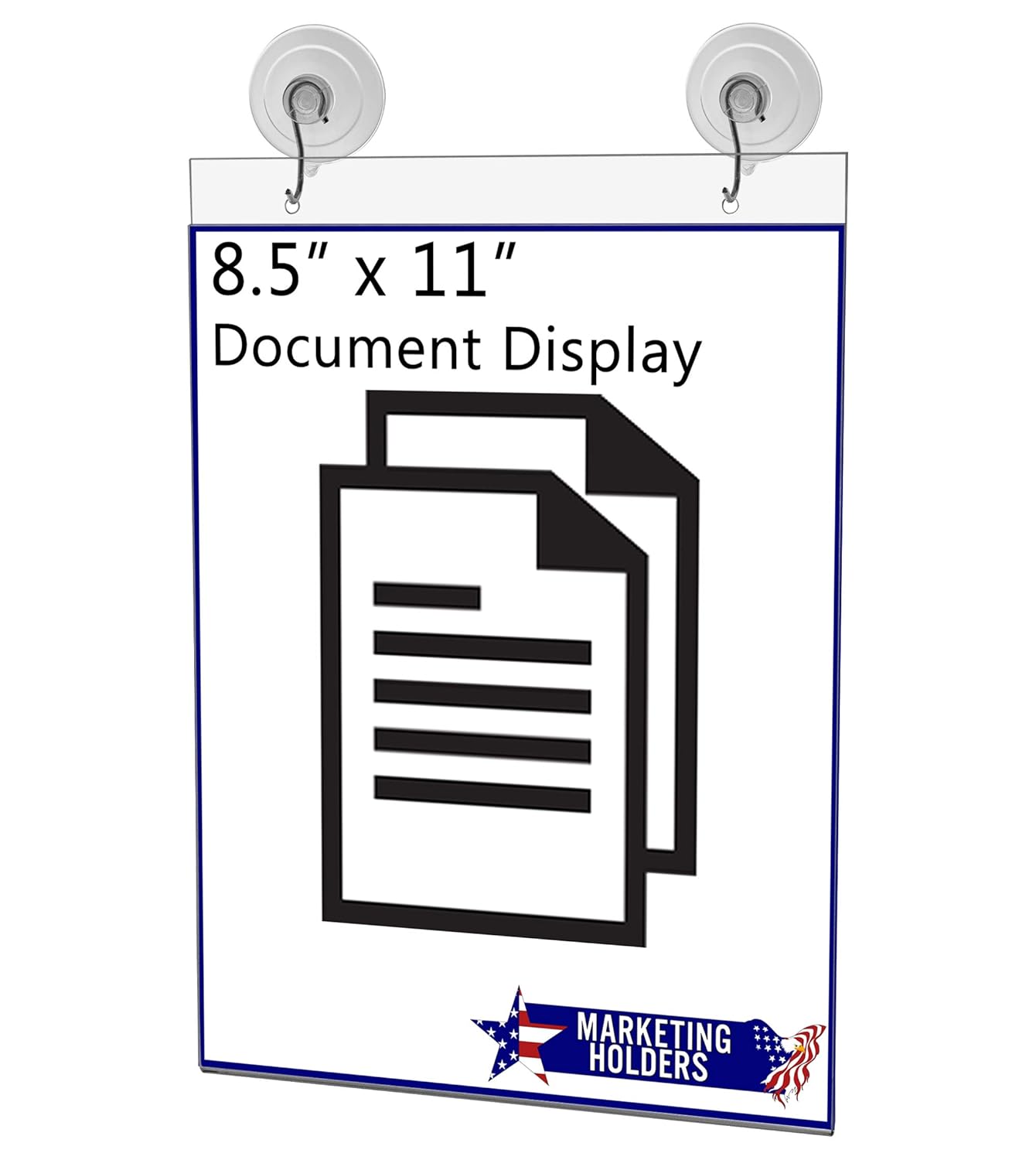 Marketing Holders Window Mount Sign Holder for 8.5" x 11 ...