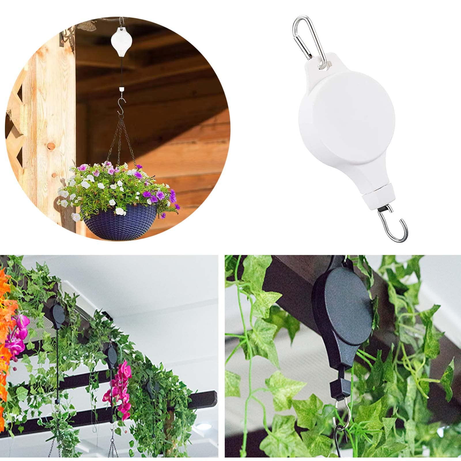 Snapklik.com : WXTOOLS 4 Pack Retractable Plant Pulley, Pulleys For ...