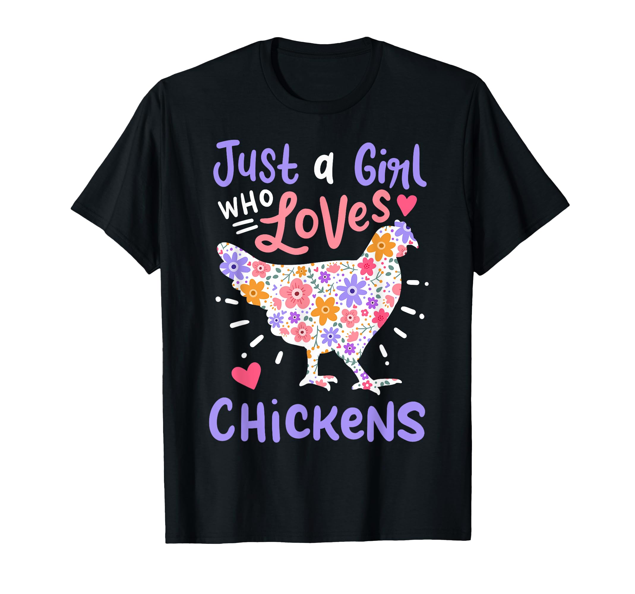 Amazon.com: Just A Girl Who Loves Chickens Chicken Hen Love Cute T ...