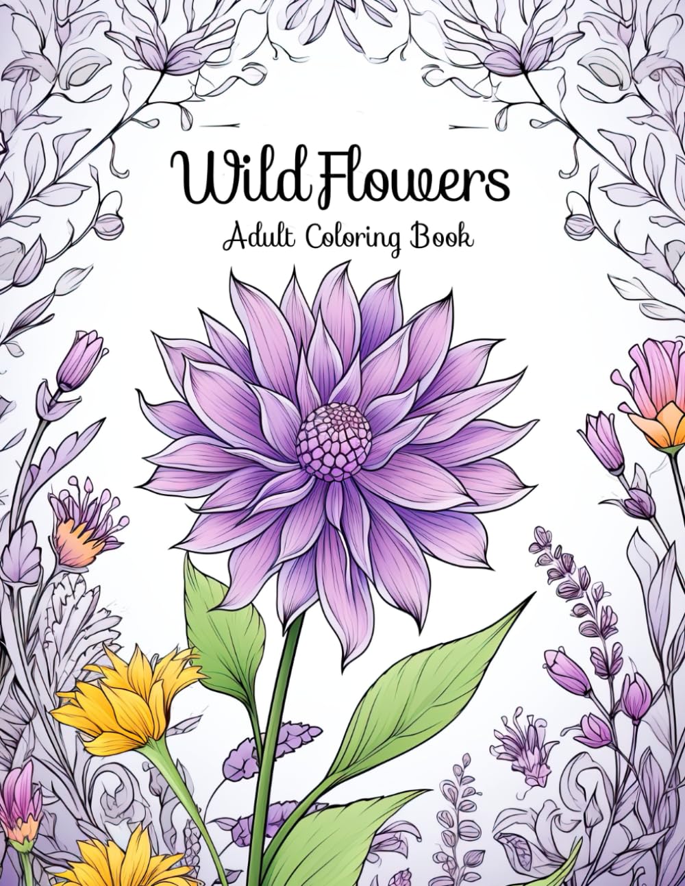 Amazon.com: Wildflowers Adult Coloring Book: A Botanical Adventure ...