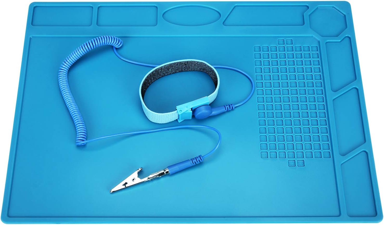 Soldering Mat,Insulation Silicone Welding Pad Repair Work Kit with Anti ...