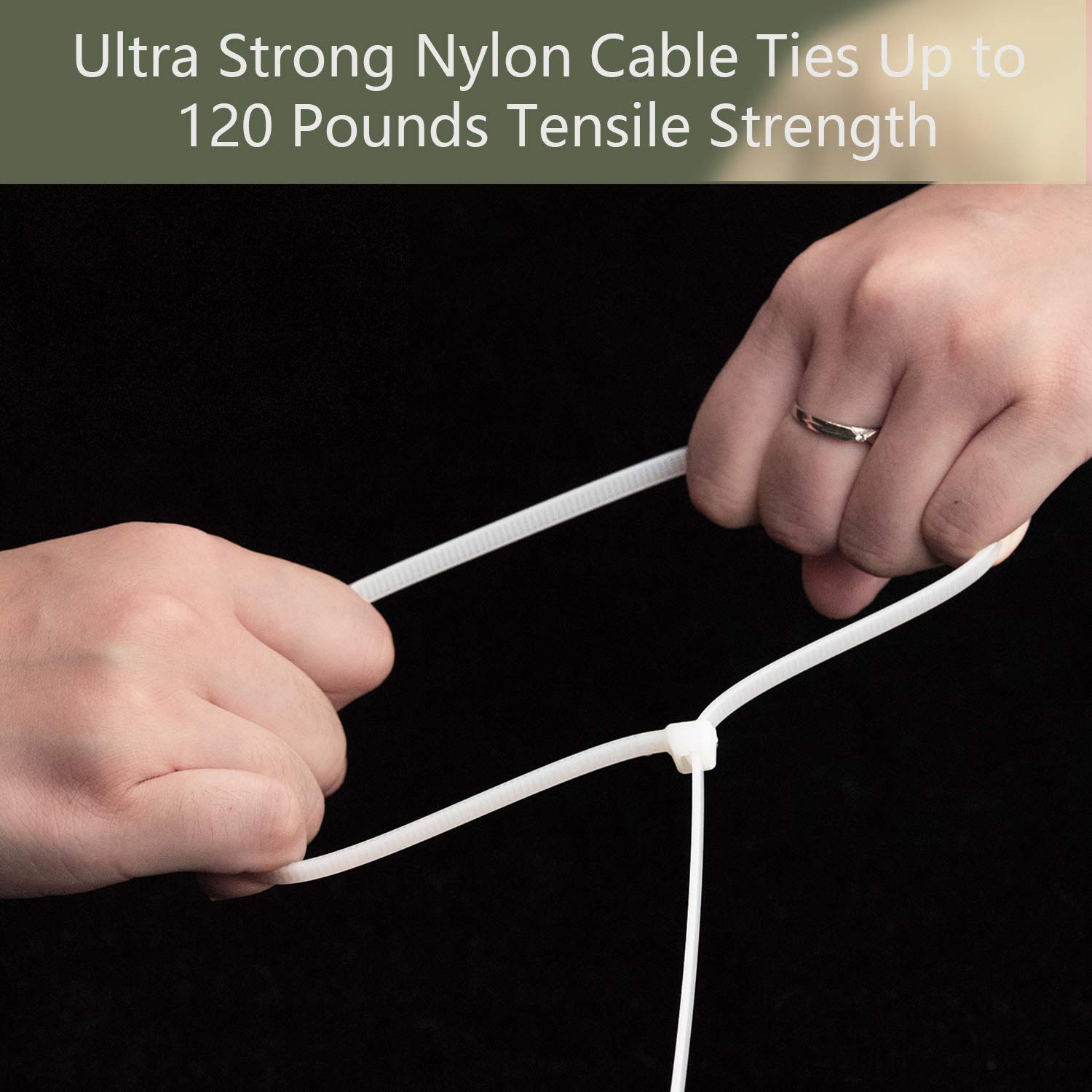 Snapklik.com : Pasow 25pcs Nylon Zip Ties Plastic Cable Ties Self ...
