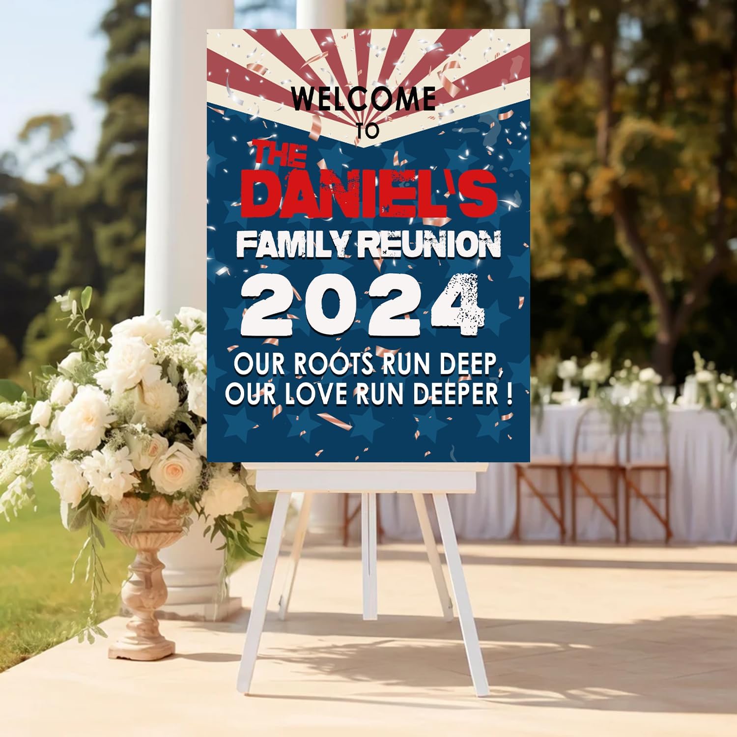 Amazon.com: VIRAGIL Personalized Family Reunion Welcome Sign, Family ...