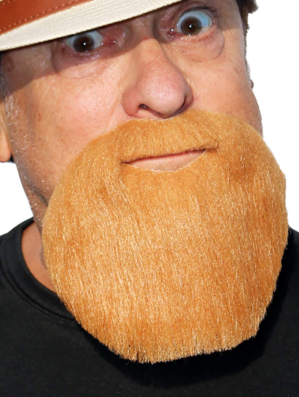 Amazon.com: Realistic Extended GoateeFake Full Circle Beard, Novelty ...