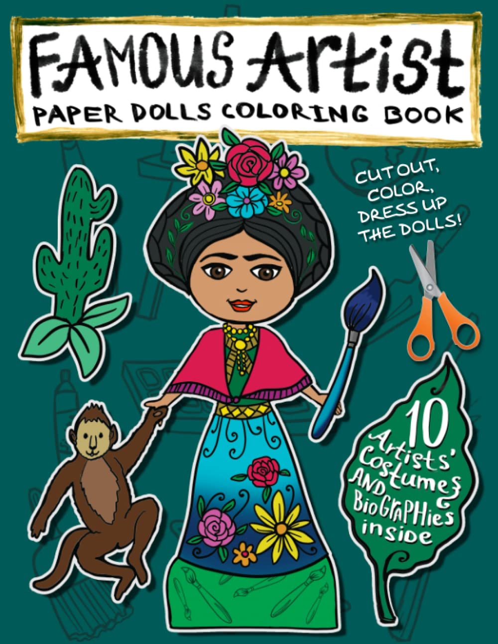 Famous Artist Paper Doll Coloring Book: Kids can Dress Up the Dolls in ...
