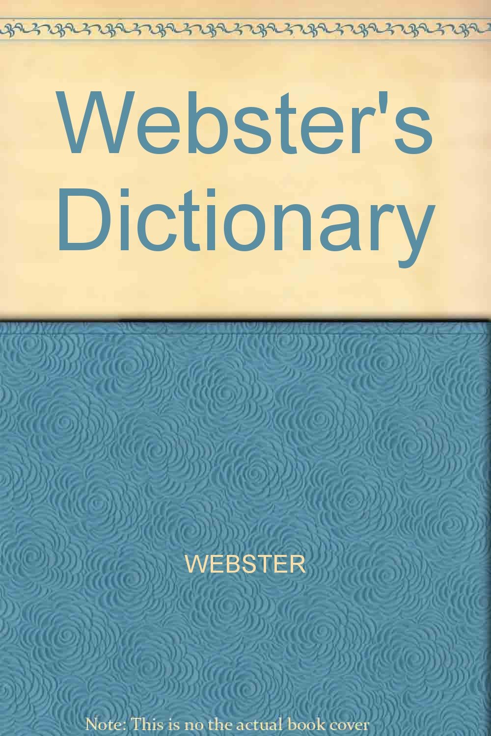 Webster's Dictionary: Merriam-Webster: 9780933895003: Amazon.com: Books