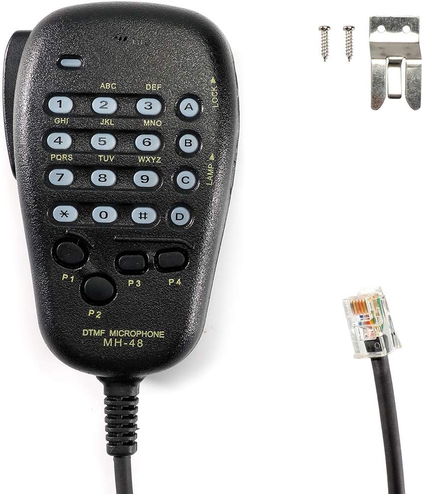 Amazon.com: YAESU Original MH-48A6JA DTMF Hand Microphone - Compatible with FTM-350, FT-1900R ...